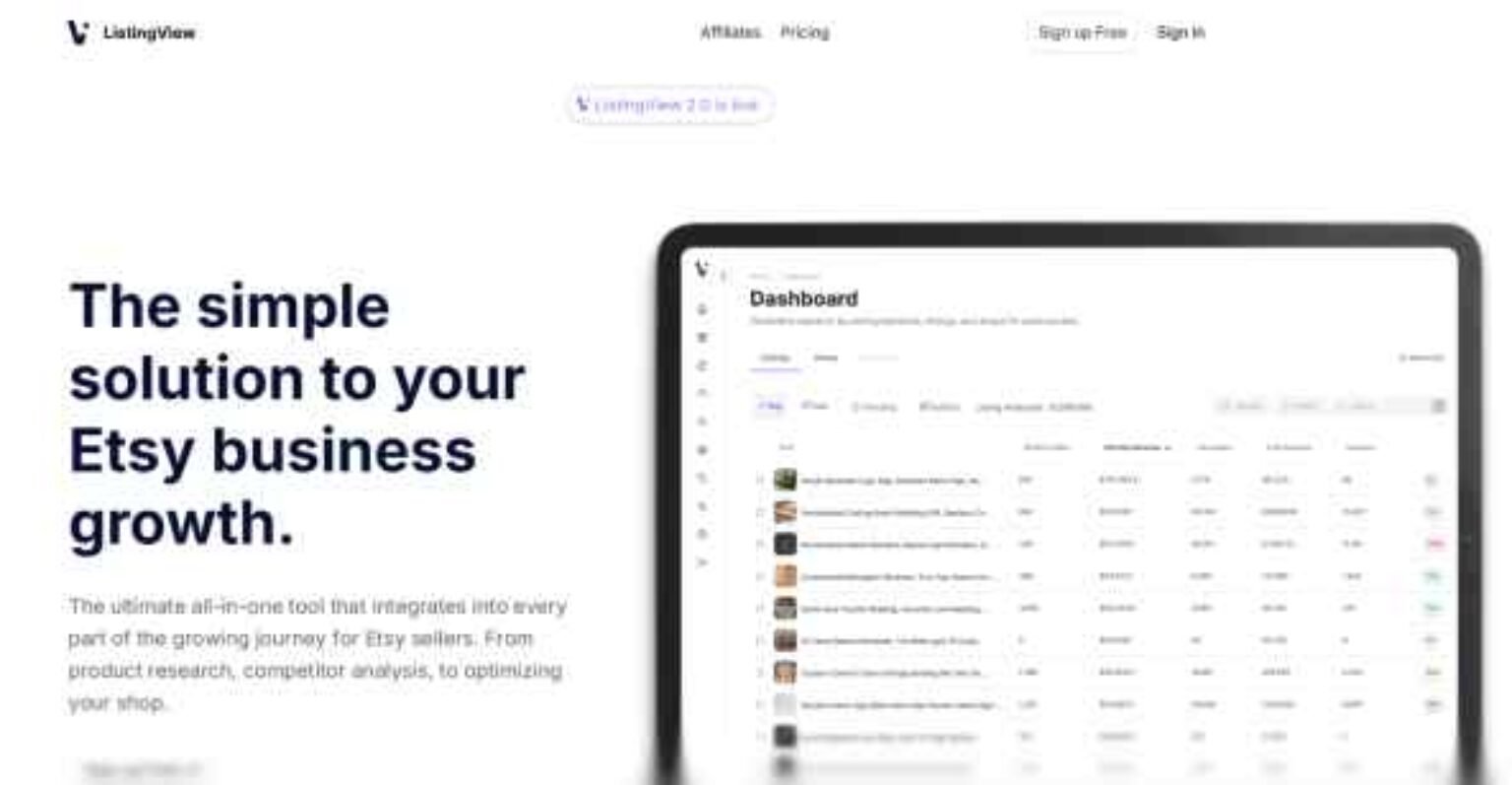 ListingView 2.0 Review – The Best Etsy SEO & Analytics Tool for Creatives